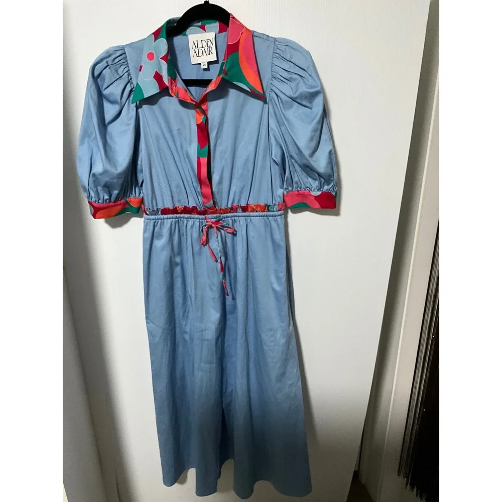 Alden Adair | Dresses | Alden Adair Puff Sleeve Resort Wear Retro Mod ...
